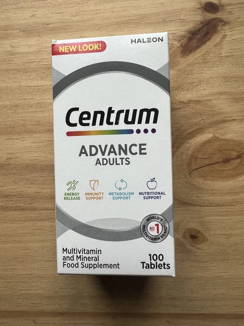 CENTRUM ADVANCE COMPLETE DAILY MULTIVITAMIN - 100 tablets free fast ...