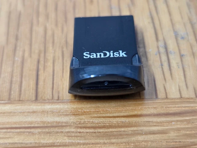 SANDISK ULTRA FIT Flash Drive 128GB (USB 3.2 Memory Stick Black (2) £10 ...