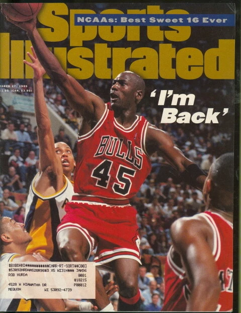 1995 SPORTS ILLUSTRATED: Michael Jordan - Chicago Bulls Return to NBA ...