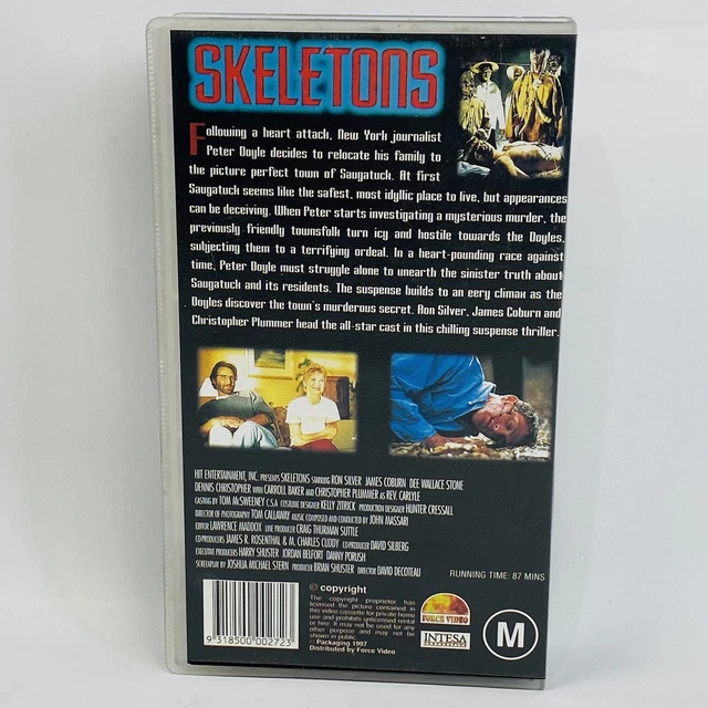 SKELETONS CRIME DRAMA Horror Movie 1997 Force Video VHS Video Release ...