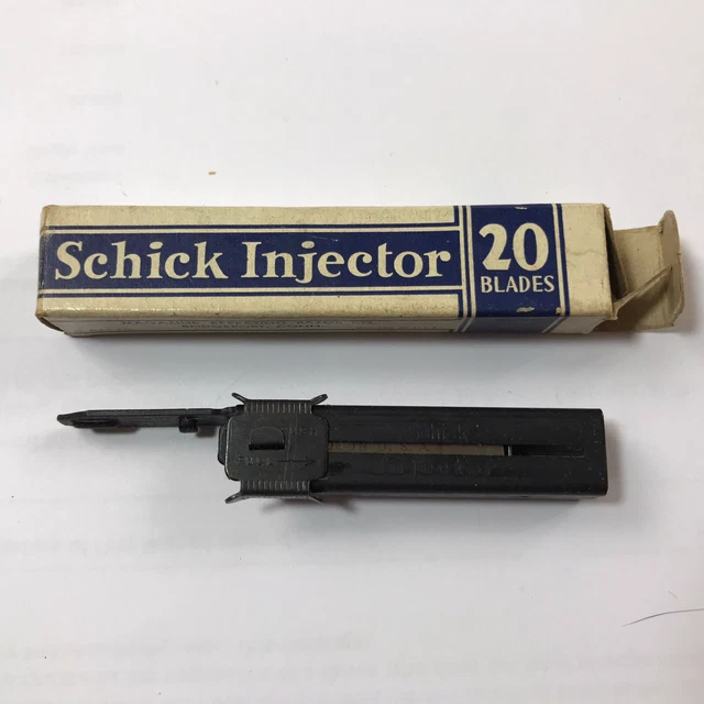 NEW OLD STOCK Schick Injector Razor Blades, 20 Pack, Vintage NIB $10.00 ...