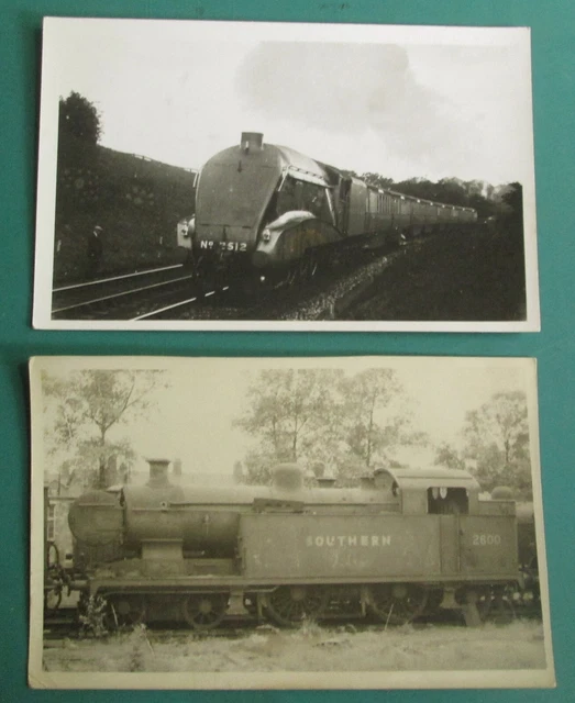 10 X BR Era Steam Locomotives Original B/W Photographs 3½" x 5½" Job ...