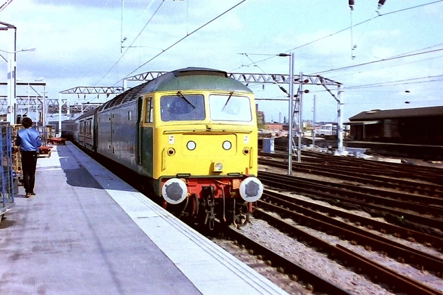 35MM RAILWAY COLOUR Negative Class 47 628 at Crewe 01.06.85 £1.95 ...