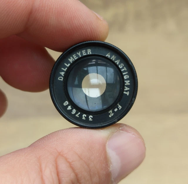 EXTREMELY RARE LENS Dallmeyer Anastigmat 2" (miniature prototype Super ...