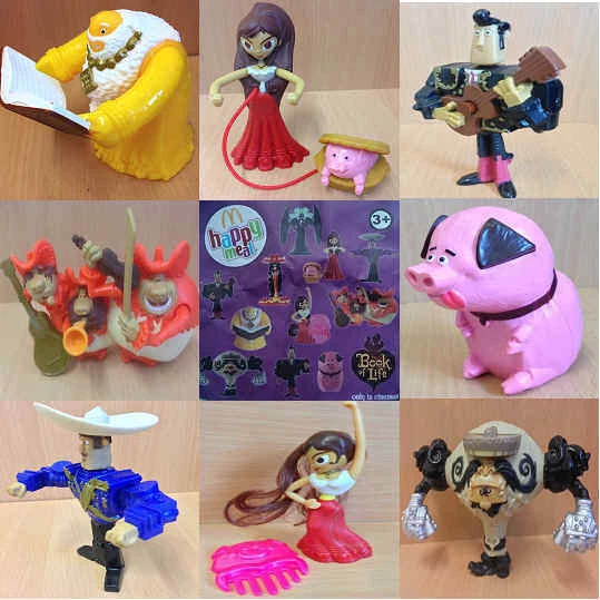 MCDONALDS HAPPY MEAL Toy 2014 Book Of Life Movie Character Plastic Toys ...