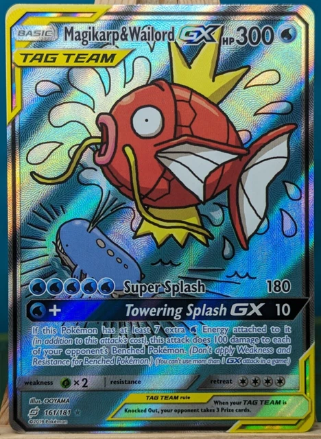 POKEMON - TEAM Up - Magikarp & Wailord GX - 161/181 - englisch EUR 395 ...