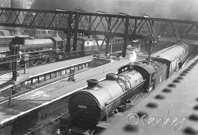 LNER 50MM NEG 61045 & 61668 Bradford City @ Liverpool Street Station 10 ...