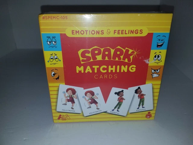 SPARK MATCHING CARDS Feelings and Emotions Flash Cards £9.36 - PicClick UK