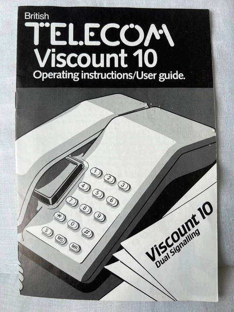 1980S BT VISCOUNT and Relate 250 user guides £0.99 - PicClick UK