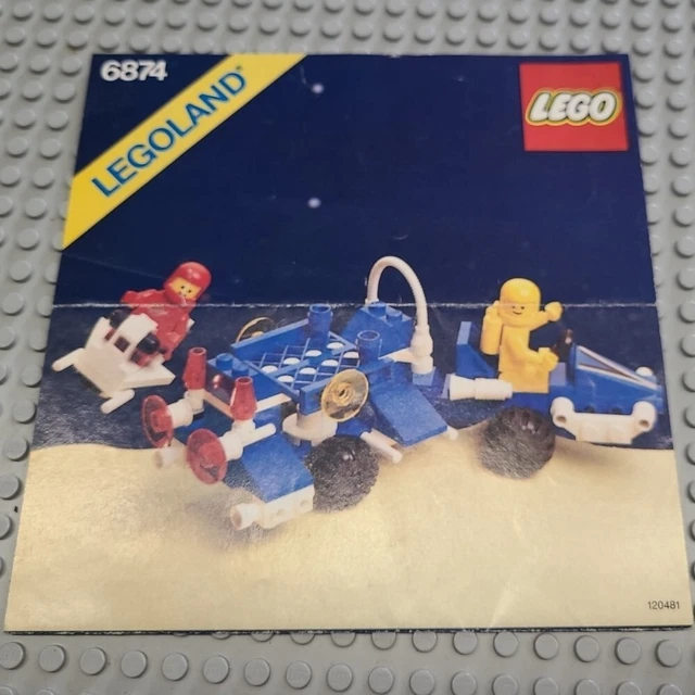 LEGO 6874 NUR Bauanleitung SPACE LEGOLAND ONLY INSTRUCTION Anleitung ...