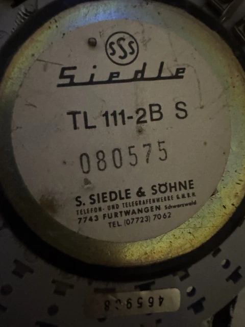 SIEDLE TÜRLAUTSPRECHER PORTAVOX TL 111 121 alt Sprechanlage ...