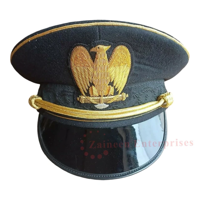 WW2 ITALIAN FASCIST Military M1895 Uniform Peak Visor Hat\Cap Made to ...