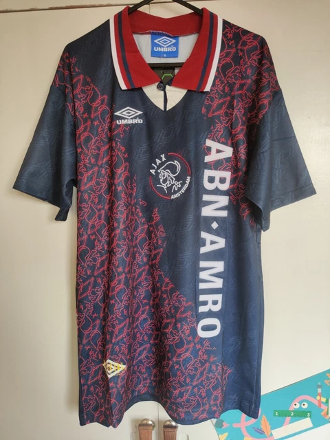 1994/95 AJAX AWAY Retro Football Kit M Vintage Soccer Jersey Amsterdam ...