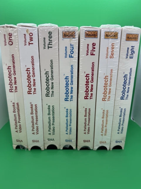 ROBOTECH THE NEW Generation VHS Lot Bundle x7 Vols. 1-8 1985 (missing ...