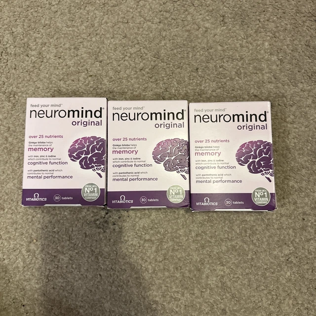 3X VITABIOTICS NEUROMIND Original 30 Tablets. Vegetarian. BBE 11/27 £24 ...