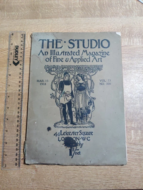 VINTAGE ART MAGAZINE The Studio Illustrated Death Of Rodin 1918 ...