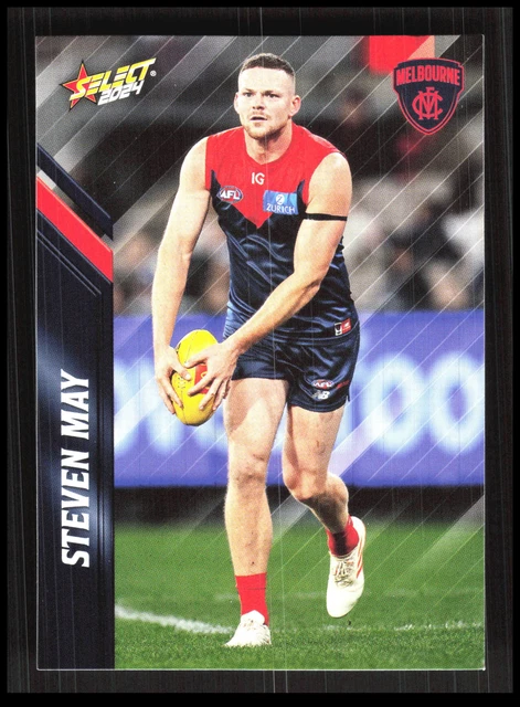 AFL 2024 SELECT Melbourne Steven May 105 Card CB-1-4-B-10 EUR 1,64 ...