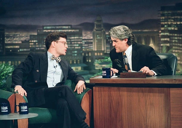 COMEDIAN JOHN WING during an interview with host Jay Leno on May - Old ...