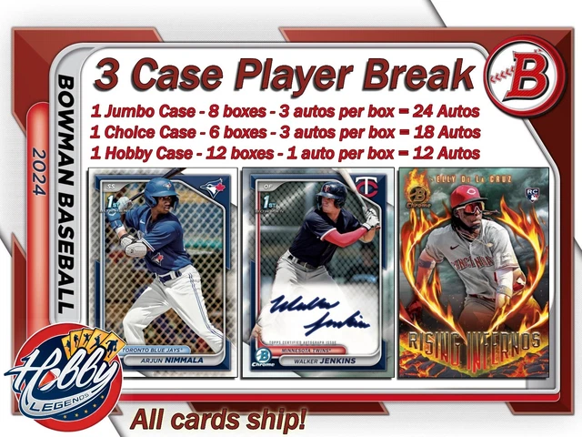AARON JUDGE NYY 2024 BOWMAN 3 Case (Jumbo/Choice/Hobby) Player Break ... AARON JUDGE NYY 2024 BOWMAN 3 Case (Jumbo/Choice/Hobby) Player Break ...