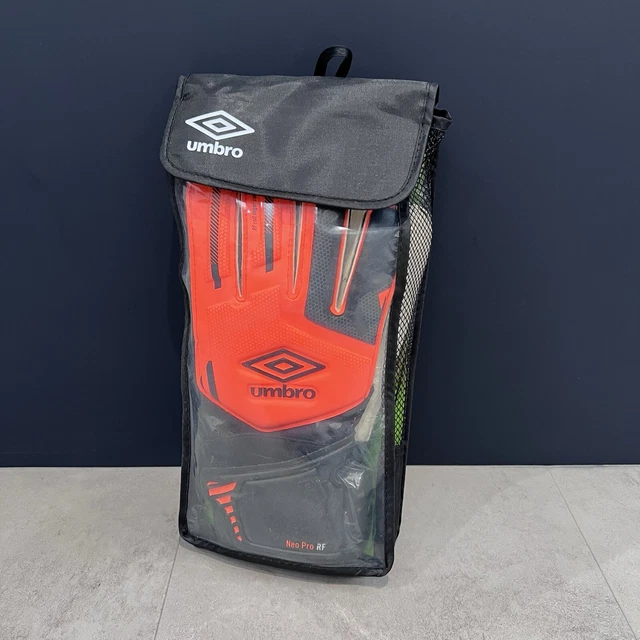 UMBRO NEO PRO DPS Roll Finger Goal Keeper Gloves Orange Adults Size 9 ...