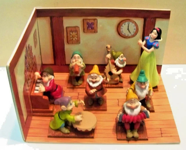 DISNEY SNOW WHITE & SEVEN DWARFS FIGURE 65th ANNIVERSARY COLLECTOR SET ...