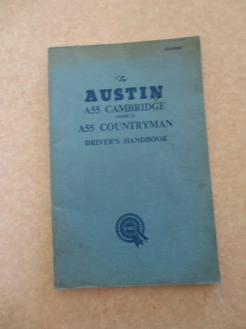 ORIGINAL 1961 AUSTIN A55 (MK II) & A55 Cambridge & Countryman manual ...