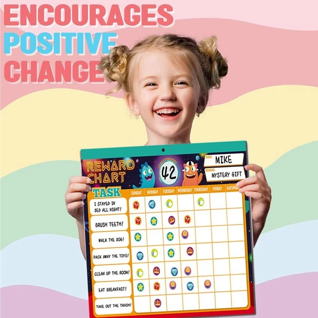 WHITEBOARD BEHAVIOR REWARD Chart Kids Behavior Chart Toddlers £15.01 ...