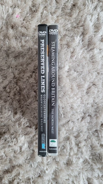 STEAM TRAIN DVDS x2 Bundle Steaming Around Britain & Preserved Lines ...