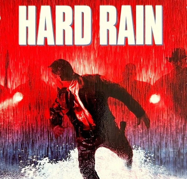 HARD RAIN VINTAGE VHS Action Thriller Quaid Slater Freeman 1998 VHSBX11 ...