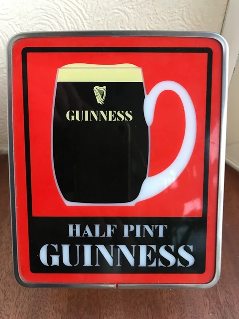 GUINNESS BAR TOP Pub Pump Sign Beer Vintage Rare Home Bar £71.00 ...