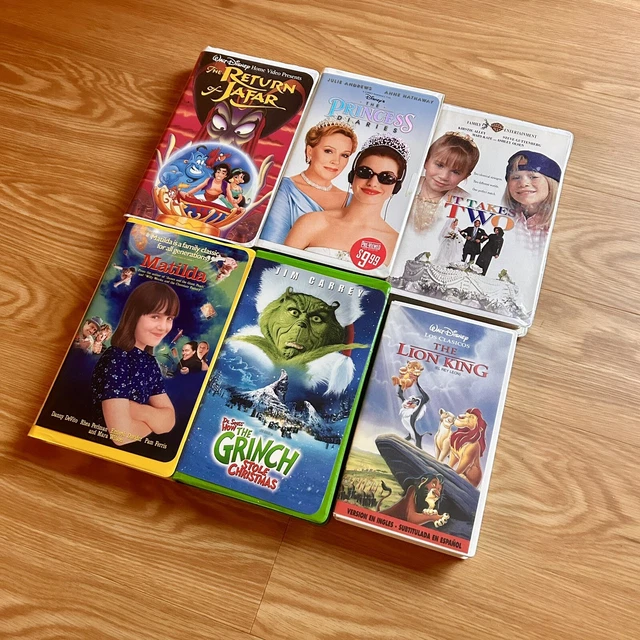 VINTAGE LOT OF 6 Kids Movies VHS Tapes Misc Genres 90s 00s Disney Etc £ ...