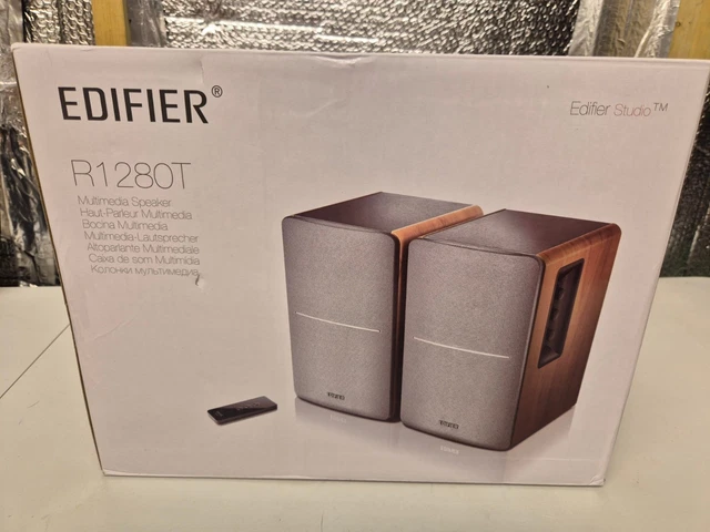 EDIFIER R1280T 2.0 42W RMS Speakers - BROWN £79.99 - PicClick UK