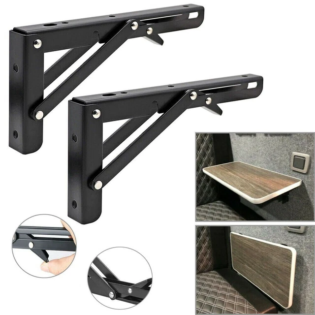 FOLDING BRACKET SCAFFOLD Board Campervan Caravan Motorhome Parts Shelf ...