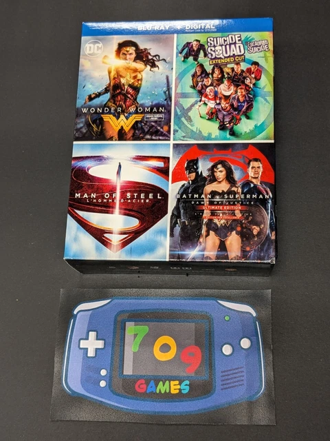 DC 4-FILM COLLECTION (Blu-ray) (Wonder Woman Suicide Squad Batman V ...