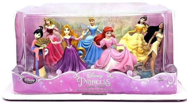 DISNEY STORE PRINCESS Figurines Playset of 7 Princess Figures ...