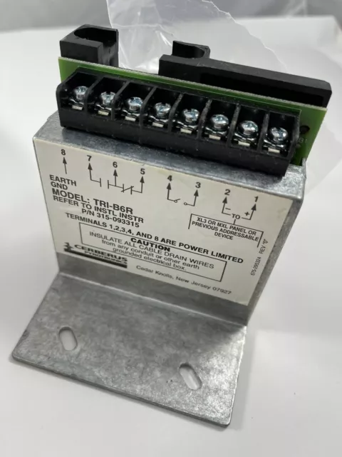 SIEMENS TRI-B6R ADDRESSABLE RELAY PLUS MONITORING MODULE (Discontinued ...