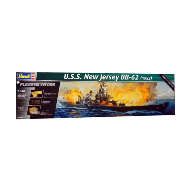REVELL / MONOGRAM Modèle Kit 1/400 Uss Neuf Jersey BB-62 (1982) (Limité ...