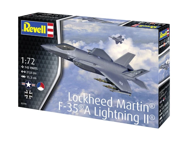 REVELL LOCKHEED MARTIN F-35 A Lightning II in 1:72 Revell 03799 Bausatz ...