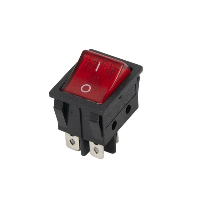 HIGH QUALITY ROCKER Switch Double Card Machine Kit POWER RED ...