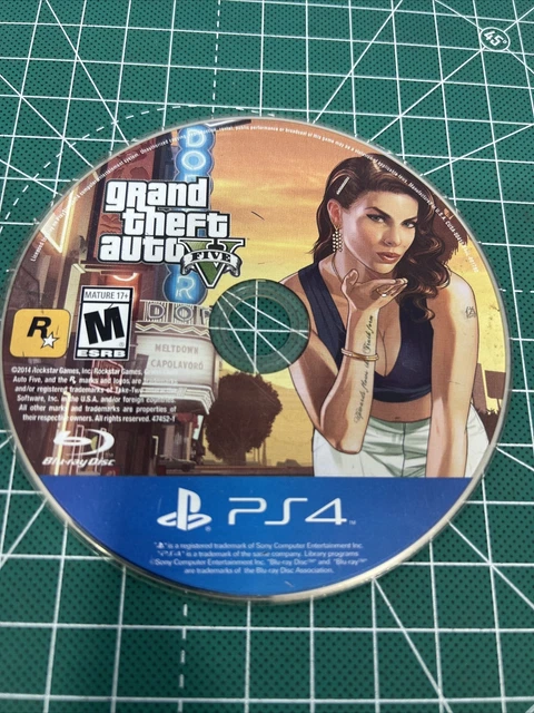 GRAND THEFT AUTO V GTA5 (Sony PlayStation 4, PS4 2014) Disc ONLY Tested ...