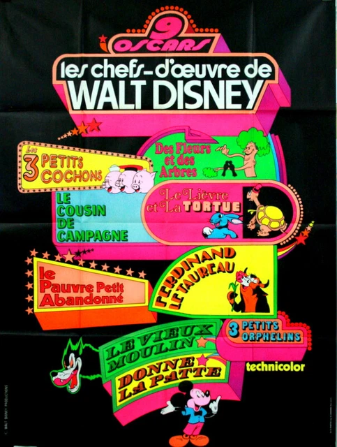 LES CHEFS D'OEUVRE DE WALT DISNEY 1968 120x160 EUR 9,99 - PicClick FR