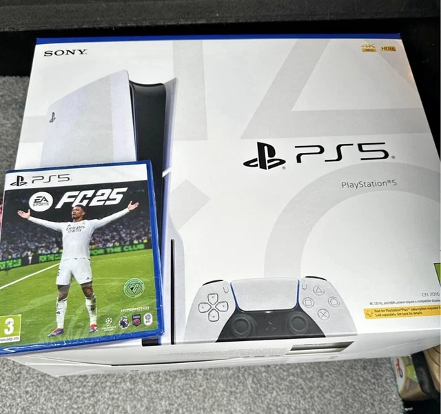 SONY PS5 SLIM Disc Edition 1TB Video Game Console with FC25 £450.00 ...