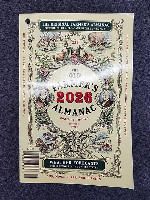 OLD FARMER'S ALMANAC The 2026 Old Farmer's Almanac (Paperback) £6.01 ...