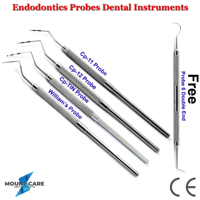 DENTAL DIAGNOSTIC CAVITY Removing Probe Periodontal Color Coded ...