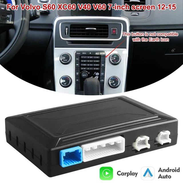 WIRELESS CARPLAY ANDROID Auto Module for Volvo S60 XC60 V40 V60 2012 ...