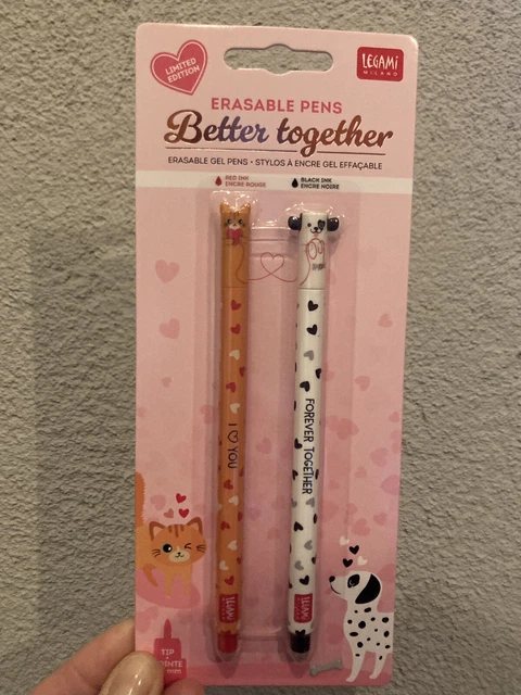 SET 2 PENNE Cancellabili Legami San Valentino Better Together LIMITED EDITION EUR 59,00 ...