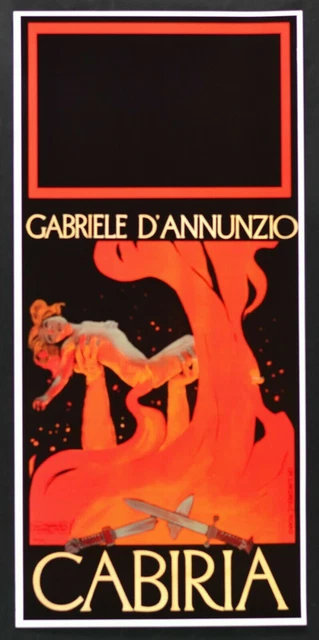 Plakat Cabiria Gabriele D Annunzio Giovanni Pastrone Axilla Sofonisba