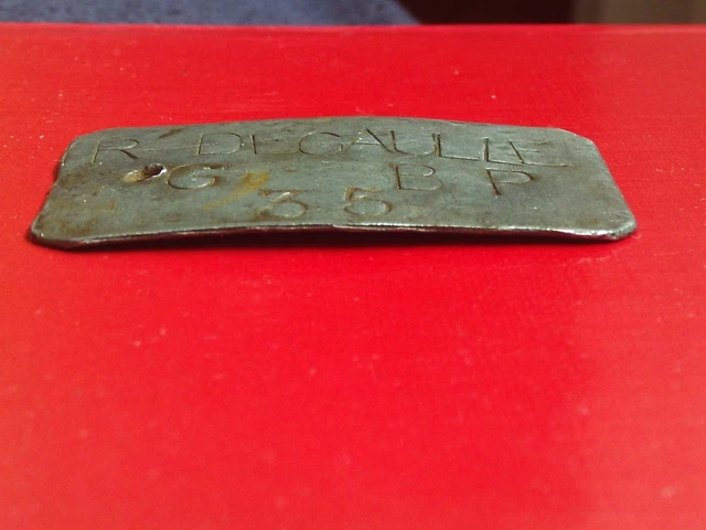 ANCIENNE PETITE PLAQUE " De Gaulle " ww2 ? EUR 24,00 - PicClick FR