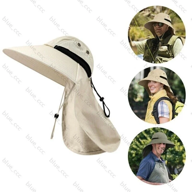 MEN UV 50+ with neck protection sun hat hat shield hat sun hat fishing ...