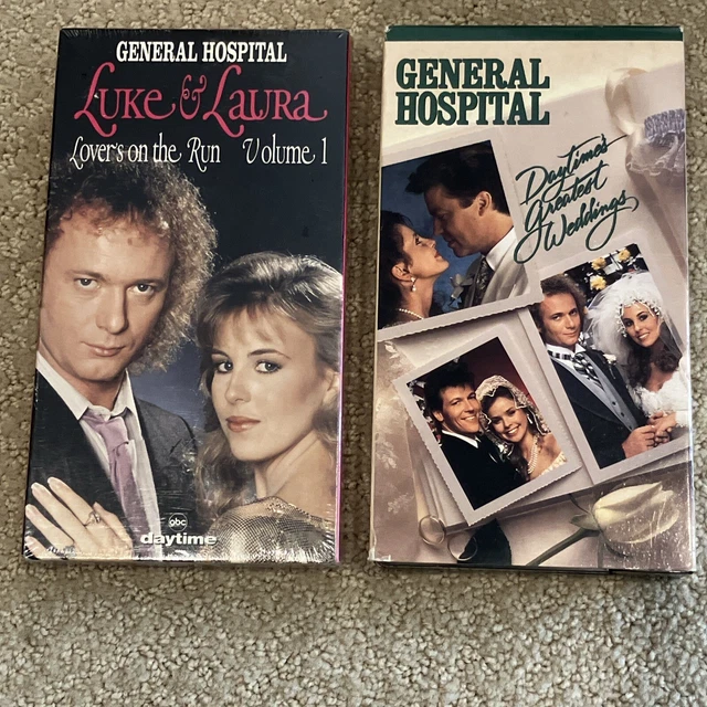 LOT 2 VHS ~ General Hospital ~ Luke and Laura V. 1 - Lovers on the Run ...